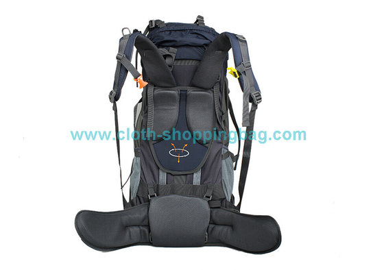 Customized durable 50L 1680D polyester fabric camping gear backpack
