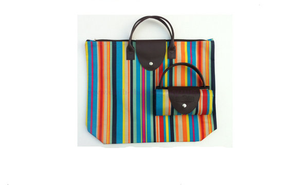 Durable waterproof foldable recyclable shopping bags for travel