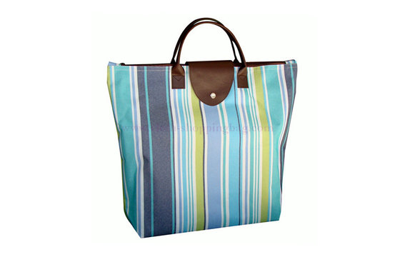 Colourful 600D oxford foldable shopping bags for lady , heat printing