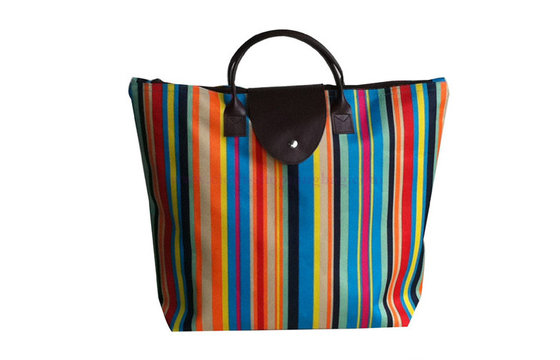 Custom printed foldable shopping bags , ladies tote handbags