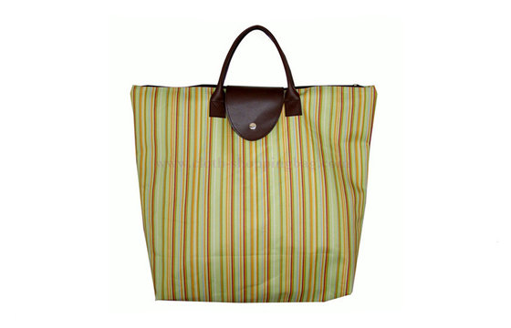 Heating printing  oxford foldable shopping tote bags  with zipper