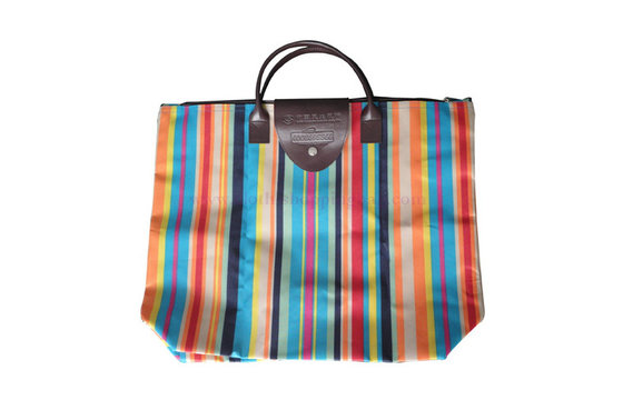 Customized 600D foldable shopping travel bag with silk screen printing