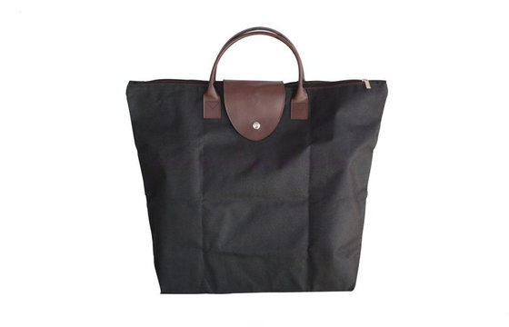 Large orange 300D / 600D oxford foldable shopping bags for enterprise promotion