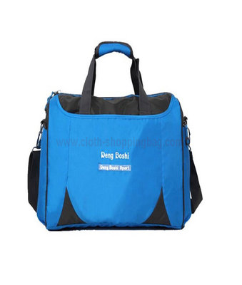 Multifunction travel duffel nylon shoulder Bag sky blue for athlete