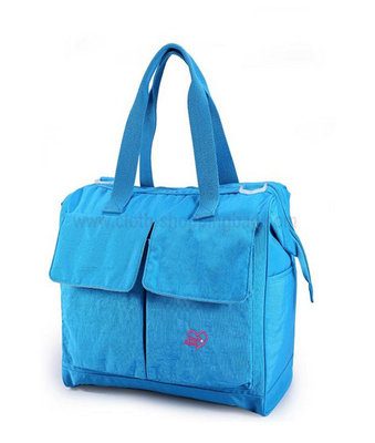 Eco - friendly green Office lady ' s  Nylon shoulder shopping handbag