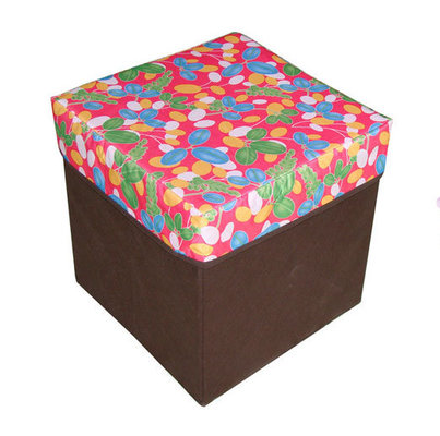 Customized blue eco - friendly storage box bag foldable chair for colleting stuff