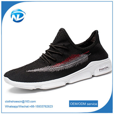 Running Shoes Sports Shoes For Couples Textile Fabric Upper PVC Outsole Shoes supplier