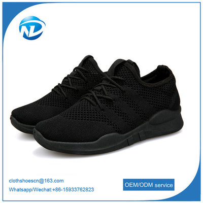factory price cheap shoes 2019 New Design Lace-up Textile Fabric Men Sport Running Shoes supplier