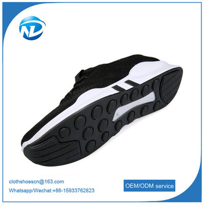 factory price cheap shoes 2019 New Design Lace-up Textile Fabric Men Sport Running Shoes supplier