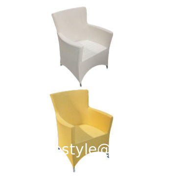 White Textilene Dining Chair with Aluminum frame By Clover Lifestyle