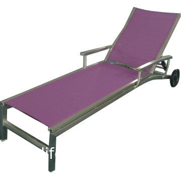 Textilene Sun Lounger  with Aluminum frame By Clover Lifestyle