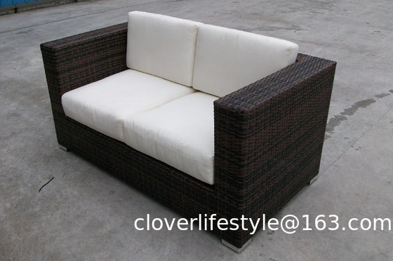 Wicker Lounge Sofa with Aluminum Frame, Customized Sizes and Designs Welcomed  By Clover Lifestyle
