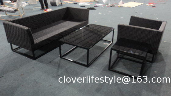 Trank wicker sofa set with coffee table for Hotel, Garden and Beach by Clover Lifestyle Outdoor Furniture Sofa Set