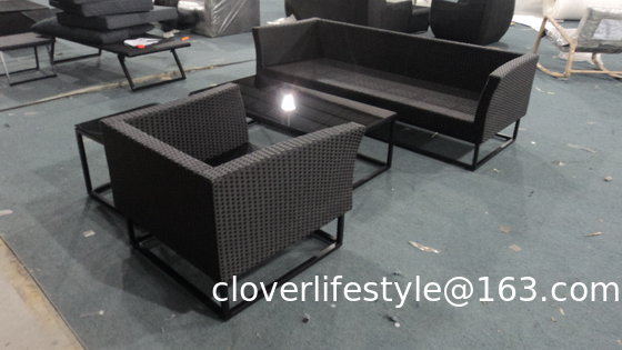 Trank wicker sofa set with coffee table for Hotel, Garden and Beach by Clover Lifestyle Outdoor Furniture Sofa Set