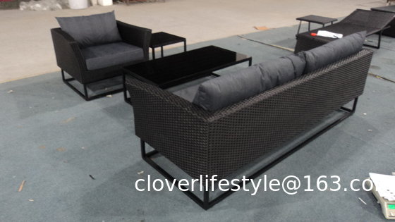 Trank wicker sofa set with coffee table for Hotel, Garden and Beach by Clover Lifestyle Outdoor Furniture Sofa Set