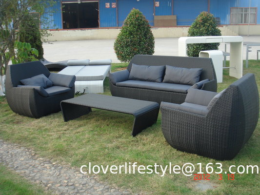 Bear wicker sofa set with coffee table for Hotel, Garden and Beach by Clover Lifestyle Outdoor Furniture Sofa Set