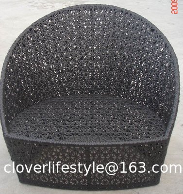 Wicker Lounger chair with powder coating for Hotel, Garden and Beach by Clover Lifestyle China Outdoor Furniture