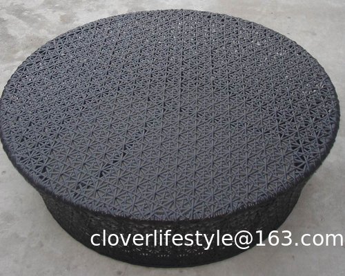 Wicker end table with powder coating for Hotel, Garden and Beach by Clover Lifestyle China Outdoor Furniture
