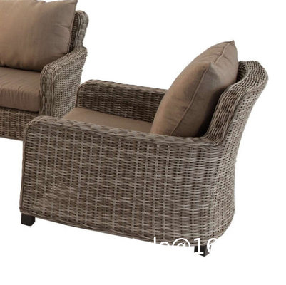 Round rattan sofa set with powder coating for Hotel, Garden and Beach by Clover Lifestyle China Outdoor Furniture