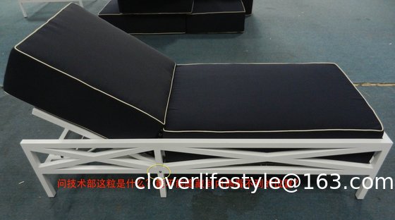 All aluminum Sun lounger with soft cushion for Hotel, Garden and Beach by Clover Lifestyle China Outdoor Furniture