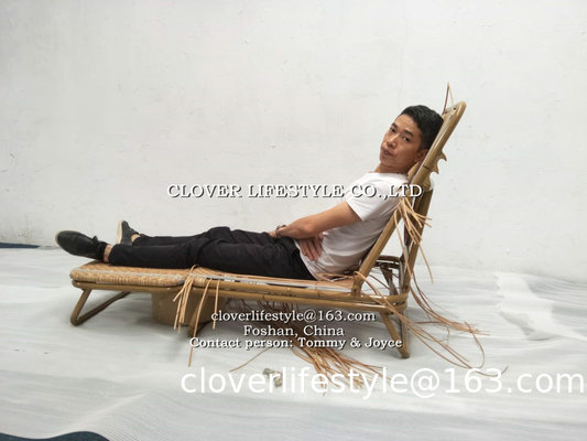 Flat wicker sunlounger  for Home. Hotel, Garden and Beach by Clover Lifestyle Outdoor Furniture Dining Set