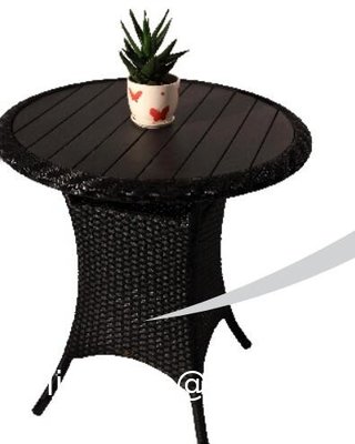 Aluminum wicker cafe table Chinese style  for Home. Hotel, Garden and Beach by Clover Lifestyle Outdoor Furniture