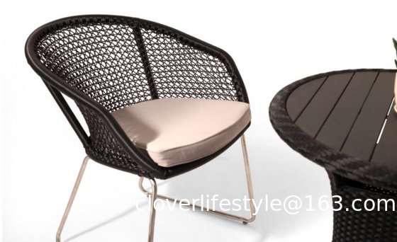 Wicker cafe set  with for aluminum frame  Home. Hotel, Garden and Beach by Clover Lifestyle Outdoor Furniture