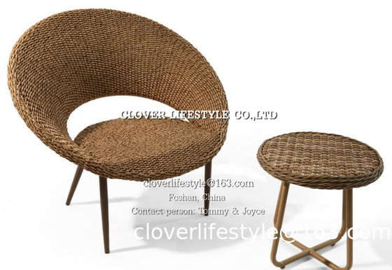 Wicker cafe set  with for aluminum frame  Home. Hotel, Garden and Beach by Clover Lifestyle Outdoor Furniture