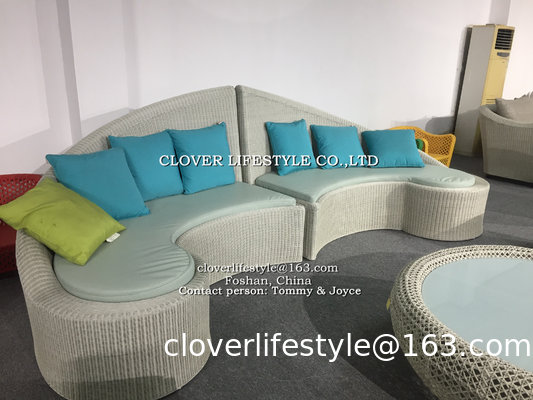Rehau coffee table with glass for Las Vegas Hotel, Garden and Beach by Clover Lifestyle Outdoor Furniture China
