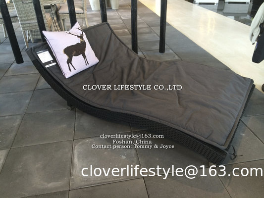 Flat wicker Sun bed S shape double bed for Hotel, Garden and Beach by Clover Lifestyle Outdoor Furniture China