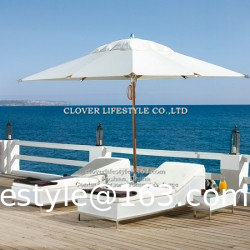 Textilene Sun bed S shape single bed for Hotel, Garden and Beach by Clover Lifestyle Outdoor Furniture China