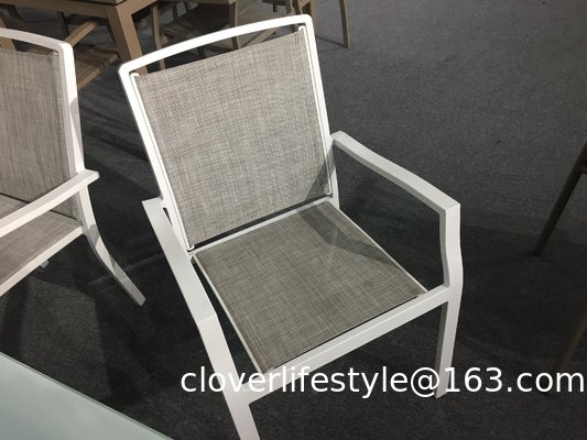 Textilene Leisure furniture dining chair for Home,  Hotel, Garden and Beach by Clover Lifestyle Outdoor Furniture China