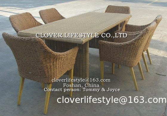 Wicker dining table  for Home,Hotel,Garden and Beach by Clover Lifestyle Outdoor Furniture China Leisure furniture