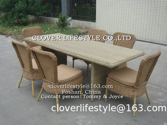 Wicker dining table  for Home,Hotel,Garden and Beach by Clover Lifestyle Outdoor Furniture China Leisure furniture