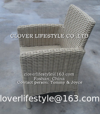 Round rattan chair with aluminum frame for Home. Hotel, Garden and Beach by Clover Lifestyle Outdoor Furniture Leisure