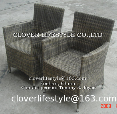 Flat rattan chair with aluminum frame for Home. Hotel, Garden and Beach by Clover Lifestyle Outdoor Furniture Leisure