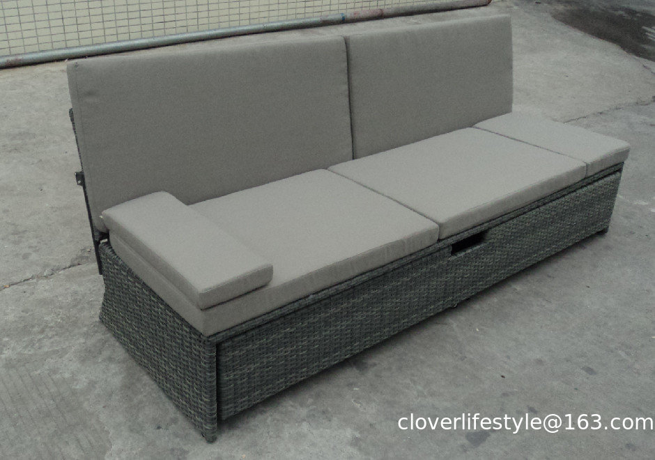 Tilt Sofa Bed with powder coating for Hotel, Garden and Beach by Clover Lifestyle China Outdoor Furniture