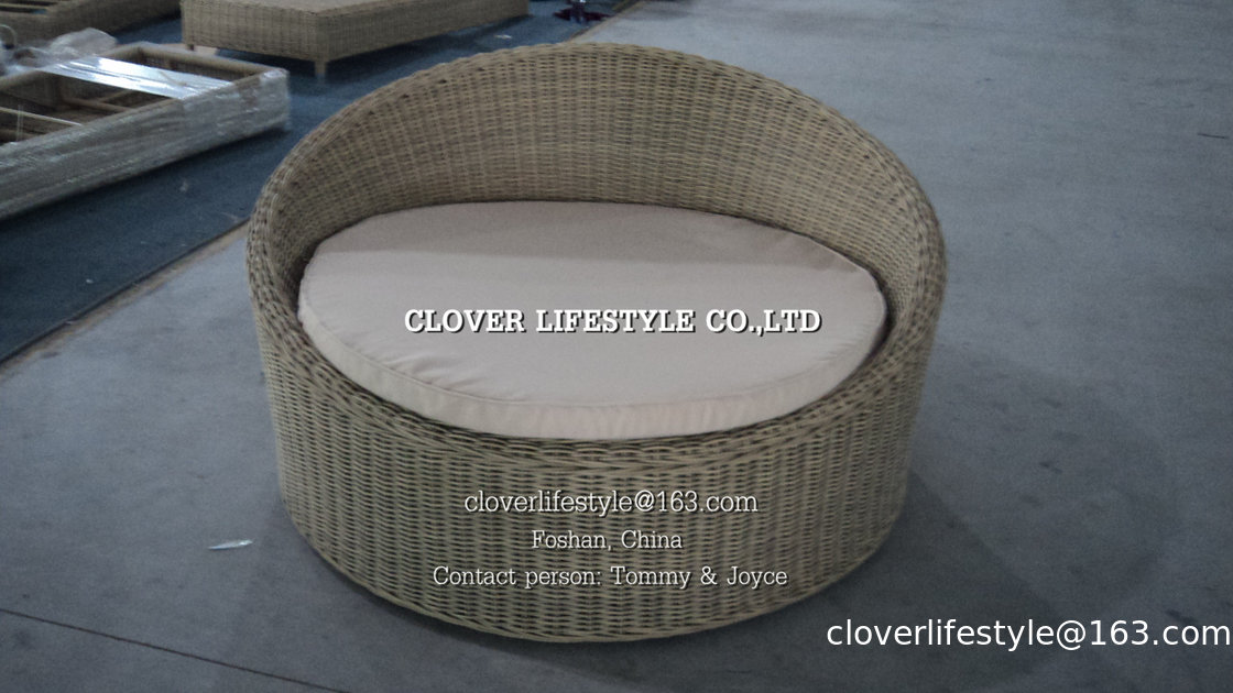 Wicker or Textilene Sunbed  for Home. Hotel, Garden and Beach by Clover Lifestyle Outdoor Furniture