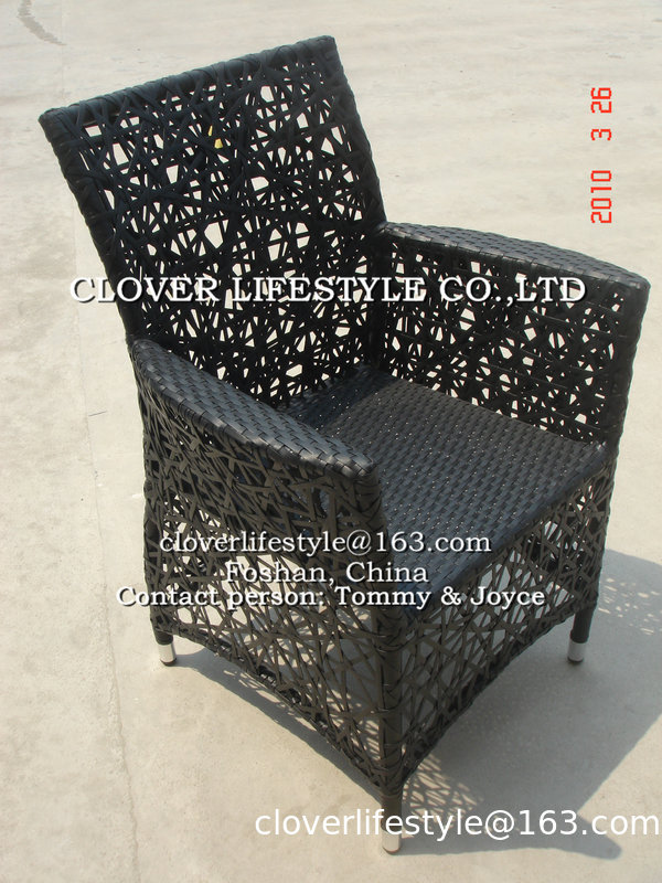 Flat rattan chair with aluminum frame for Home. Hotel, Garden and Beach by Clover Lifestyle Outdoor Furniture Leisure