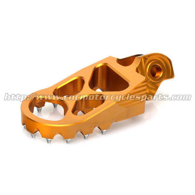 CNC Billet 2016 KTM Adjustable Dirt Bike Foot Pegs , Oversized 57mm Wide Motocross Footpegs