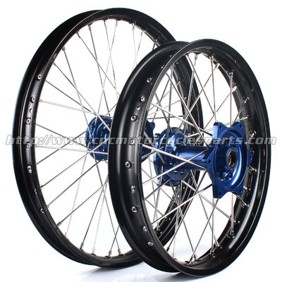OEM Aluminum Motorcycle Wheel Set With Hubs Stainless Steel Spokes