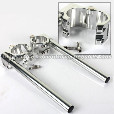 Motorcycle Aluminum Custom Adjustable Clip On Handlebars CNC Machined