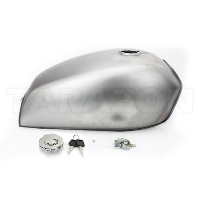 Aftermarket 9L Steel Custom Motorcycle Parts Gas Tank With Lock For Cafe Racer
