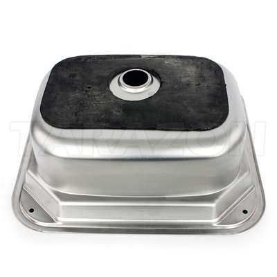 Practical RV Kitchen Sink Single Bowl RV Stainless Steel Sink With Toughened Glass Cover