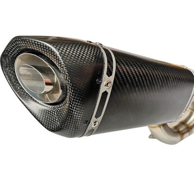 Motorcycle Spare Parts Black Motorcycle Elbow Back Pressure Exhaust For YAMAHA MT07