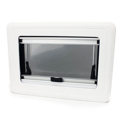 Aluminum Hinged Push Out RV Caravan Parts And Accessories Windows High Performance