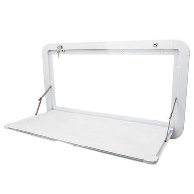 Universal White Aluminum RV Picnic Caravan Parts & Accessories Folding External Table