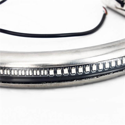 Aluminum Seat Frame Loop Cafe Racer Parts With LED Light Brake Turn Light Signal