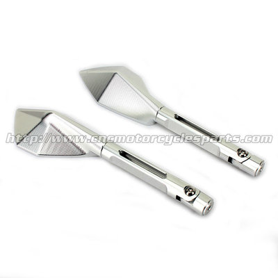 CNC Billet Motorcycle Rear View Mirrors / Clip On Rear View Mirror 6061 Aluminum