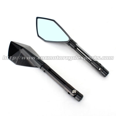 CNC Billet Motorcycle Rear View Mirrors / Clip On Rear View Mirror 6061 Aluminum